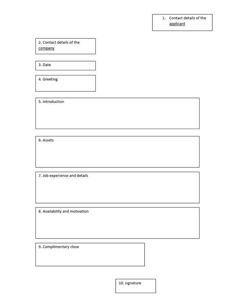 Cover Letter - Boxes | PDF