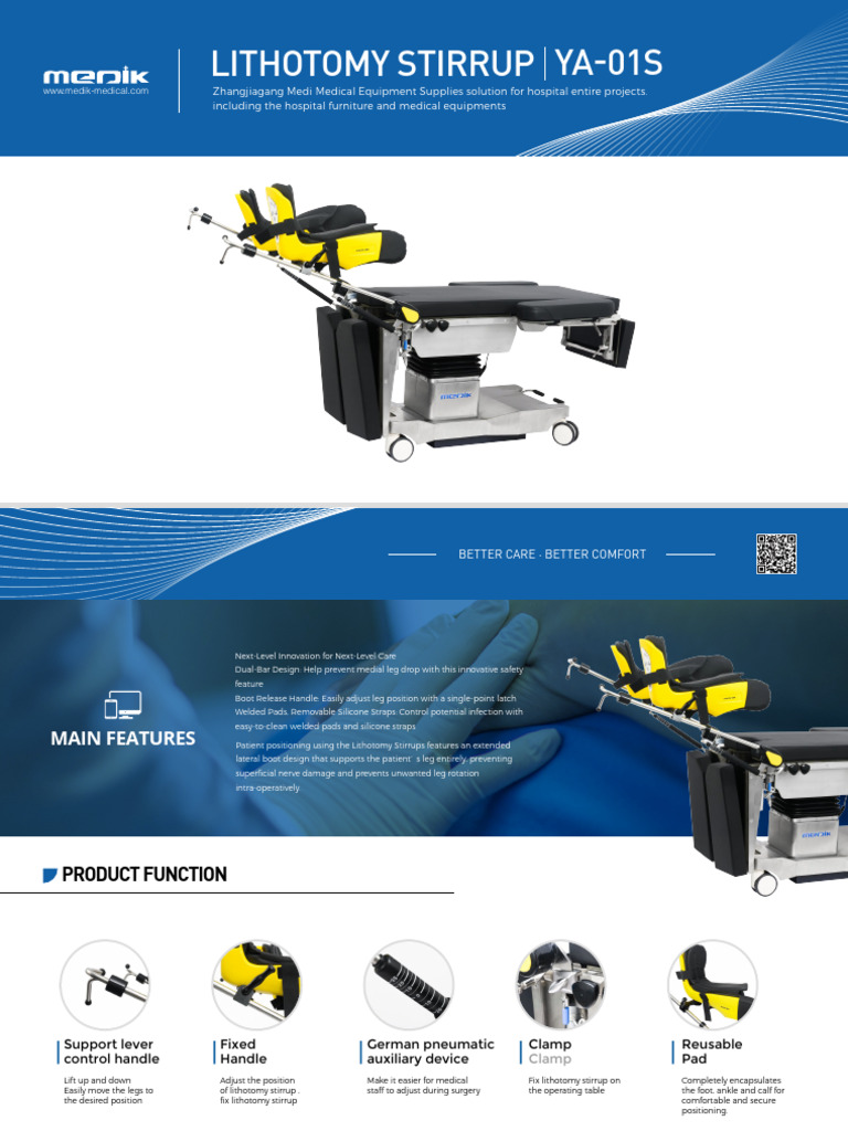 Lithotomy Stirrup YA-01S | PDF