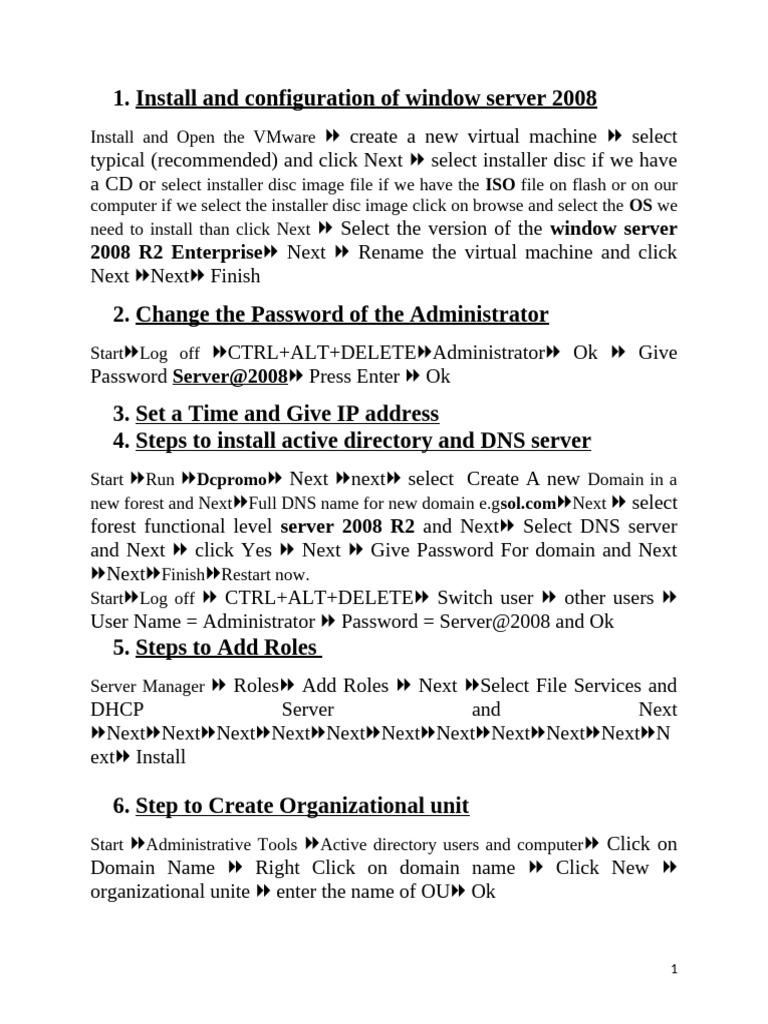 Windows Server 2008 Setup Guide | PDF | Group Policy | Operating System Technology