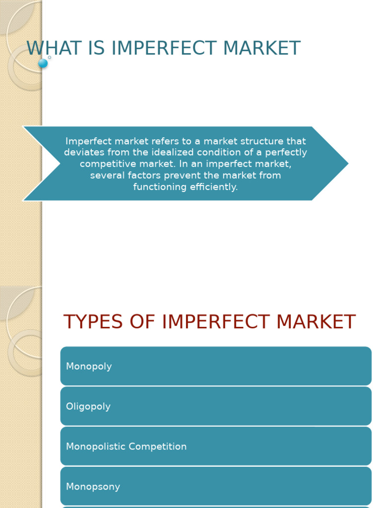 Understanding Imperfect Markets | PDF