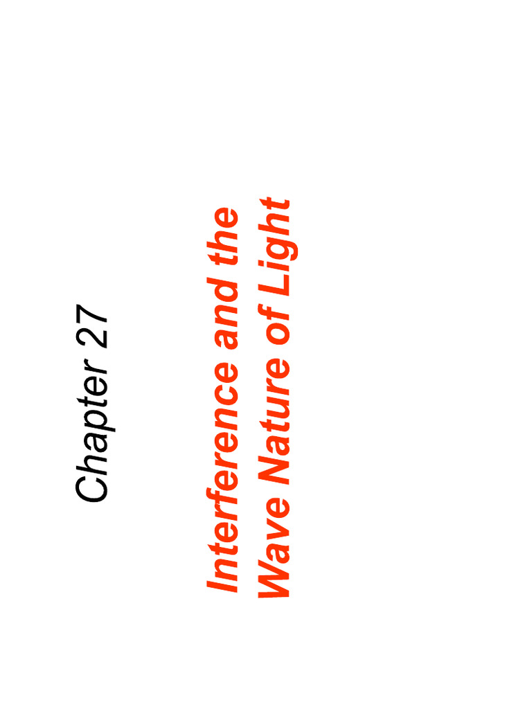 ch27 Diffraction & Interference | PDF