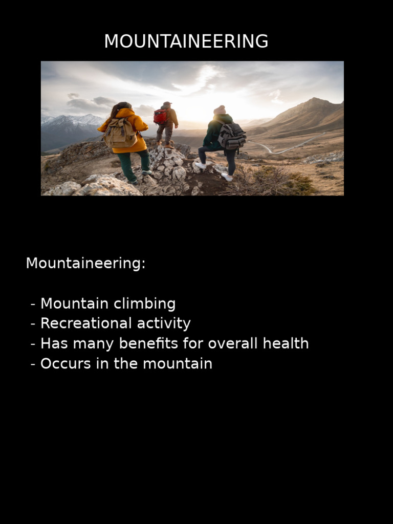 Benefits and Types of Mountaineering | PDF