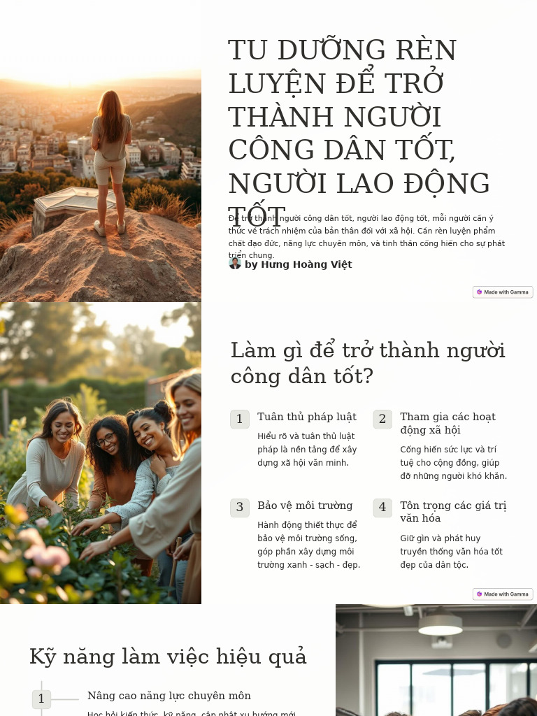Tu Duong Ren Luyen Dje Tro Thanh Nguoi Cong Dan Tot Nguoi Lao Djong Tot | PDF