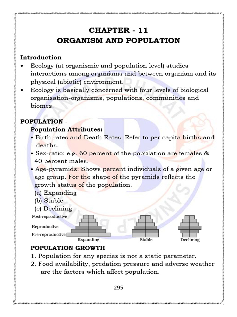 Organism and Population - by @MadXAbhiOfficial - Handbook | PDF ...