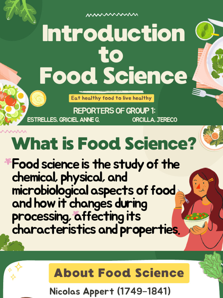 Introduction To Food Science | PDF | Foods | Food Science