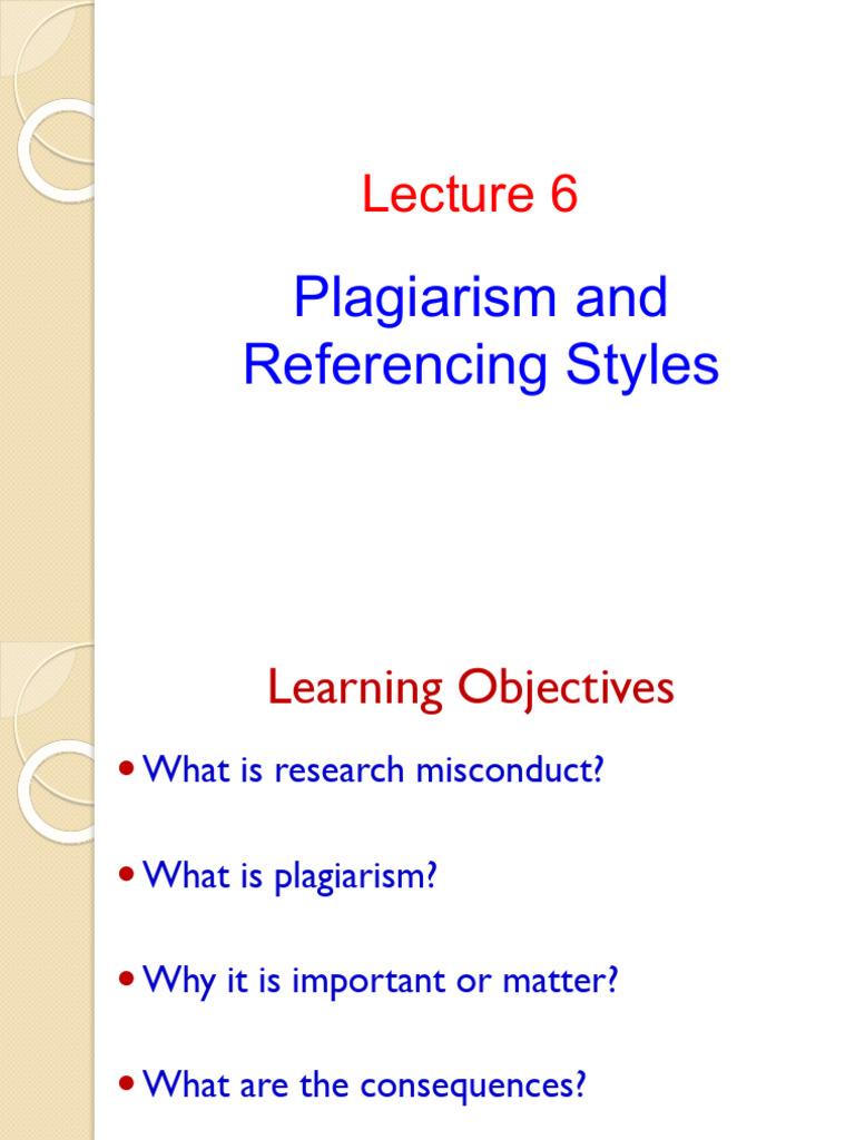 Plagiarism - Referencing | PDF | Plagiarism | Citation