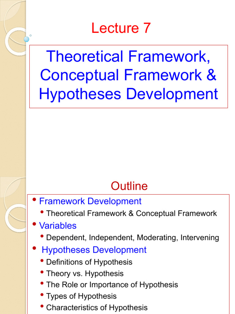 Theoretical Frame | PDF | Hypothesis | Theory