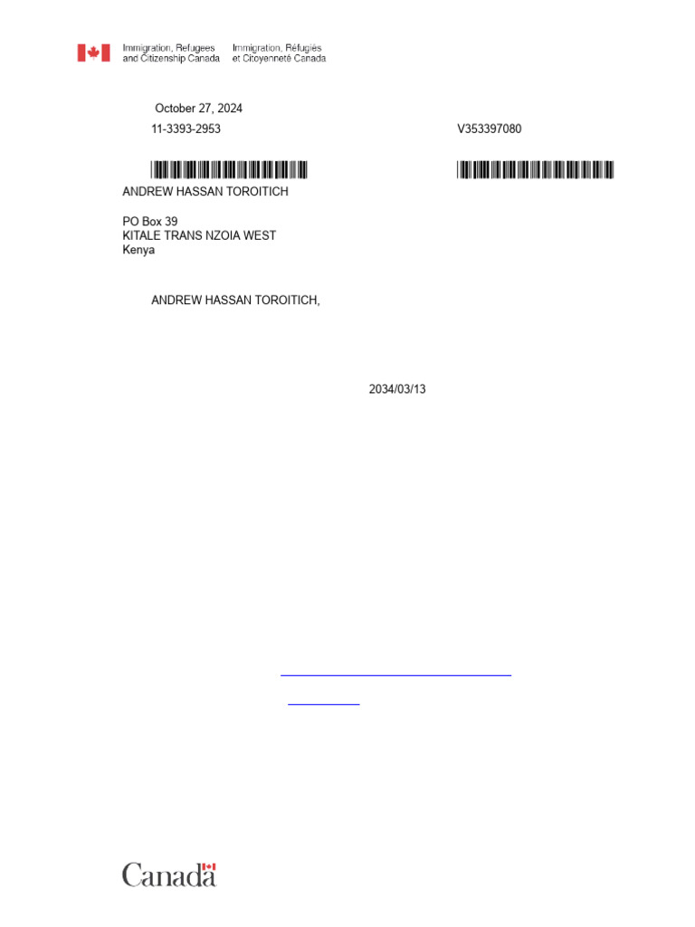 Biometrics Validity Letter | PDF | Passport | Travel Visa