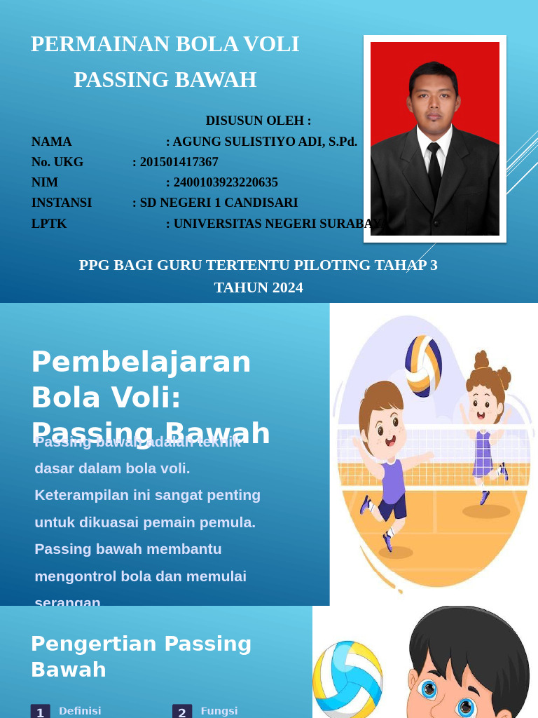 Pembelajaran-Bola-Voli-Passing-Bawah | PDF