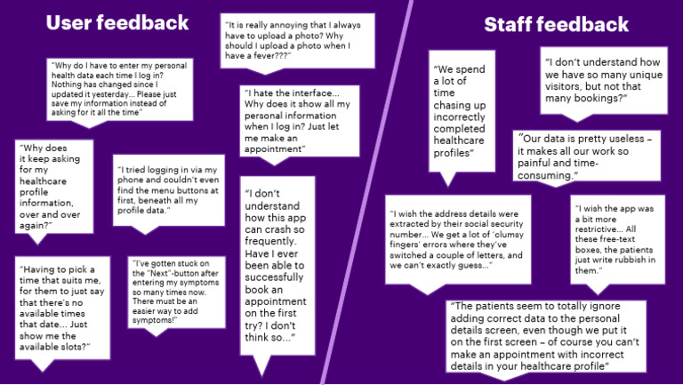 User and Staff Feedback | PDF | Software | Computing