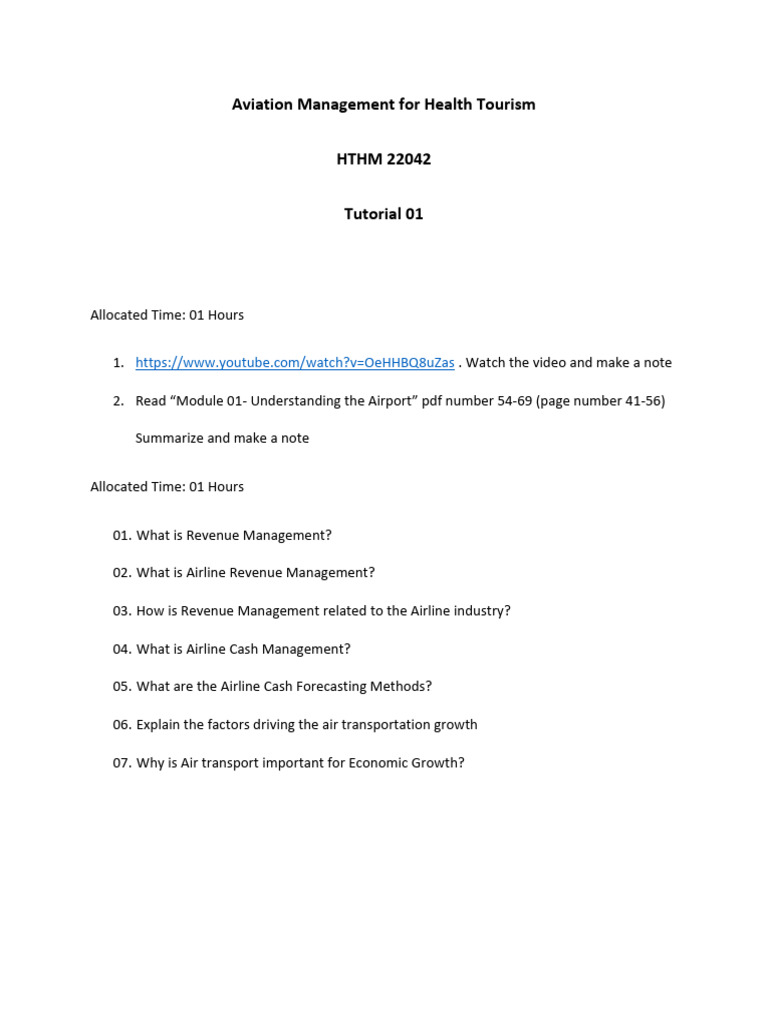 Tutorial Number 01 | PDF