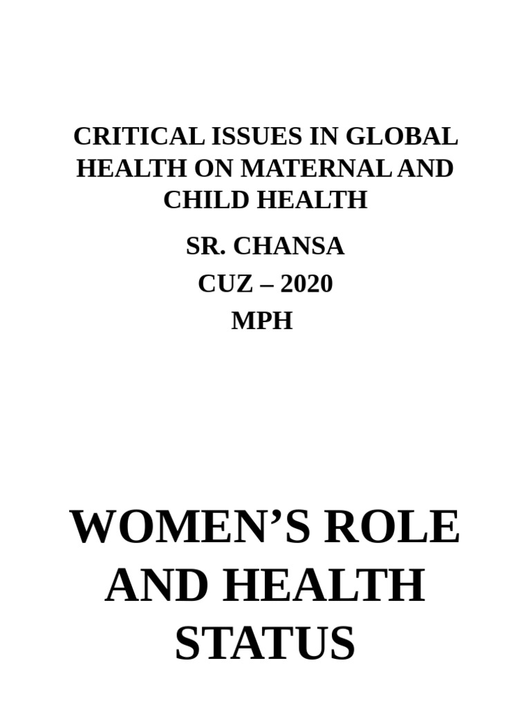 Women's Roles & GENDER ISSUES | PDF | Gender | Gender Studies