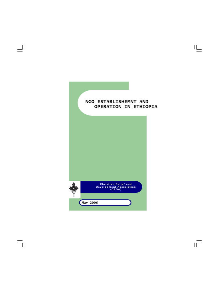 NGO Establishment in Ethiopia Guide | PDF | Non Governmental Organization