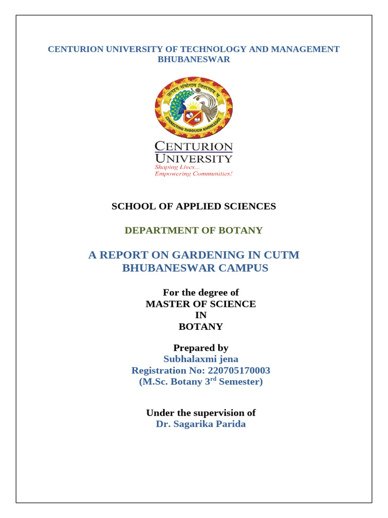 Subhalaxmi Jena Gardening Report (220705170003) | PDF | Capsicum | Botany