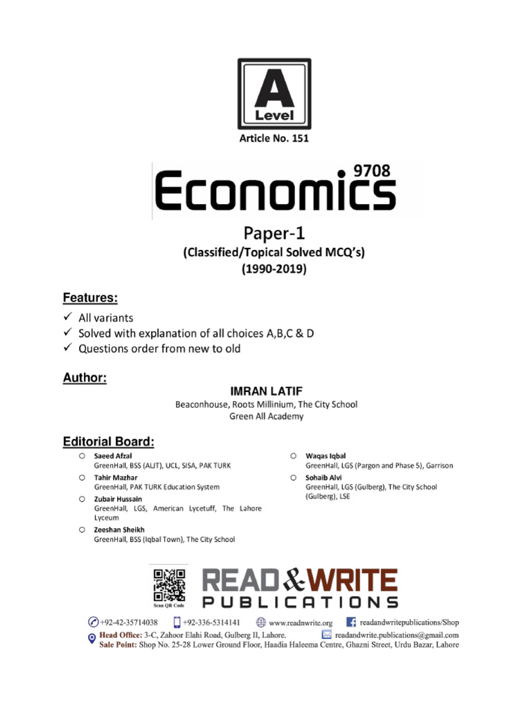 Economics Paper 1 Topical | PDF