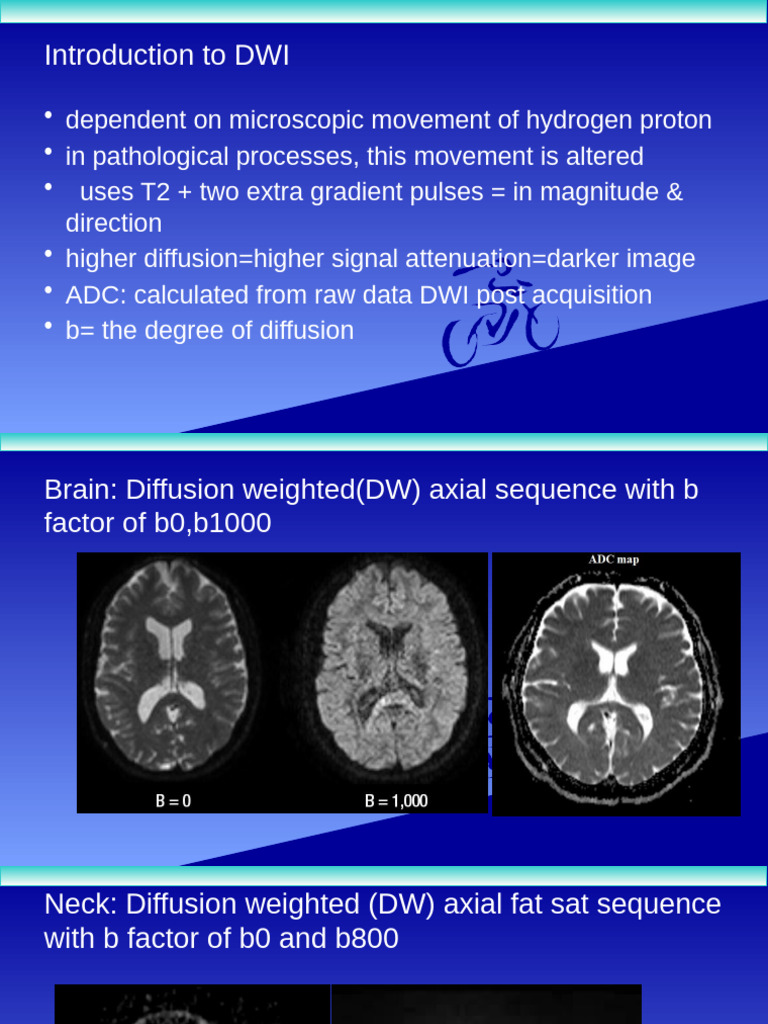 Introduction to diffusion weighted imaging | PDF