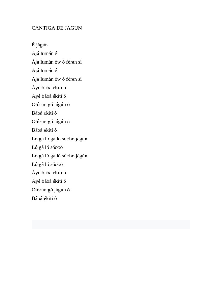 Cantiga de Jágun | PDF
