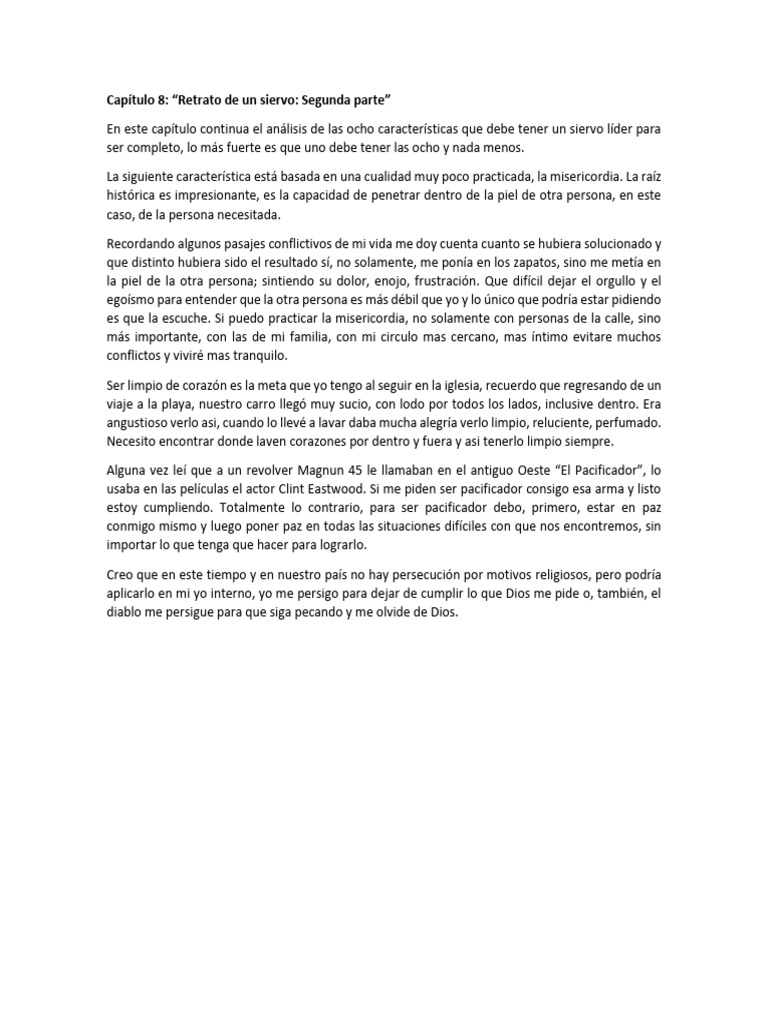 Capítulos 8 y 9 Patricio Rosas | PDF