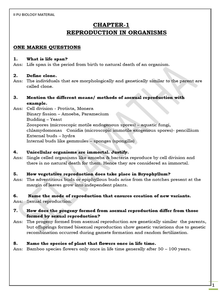 Biology Study Guide for Students | PDF | Sexual Reproduction ...