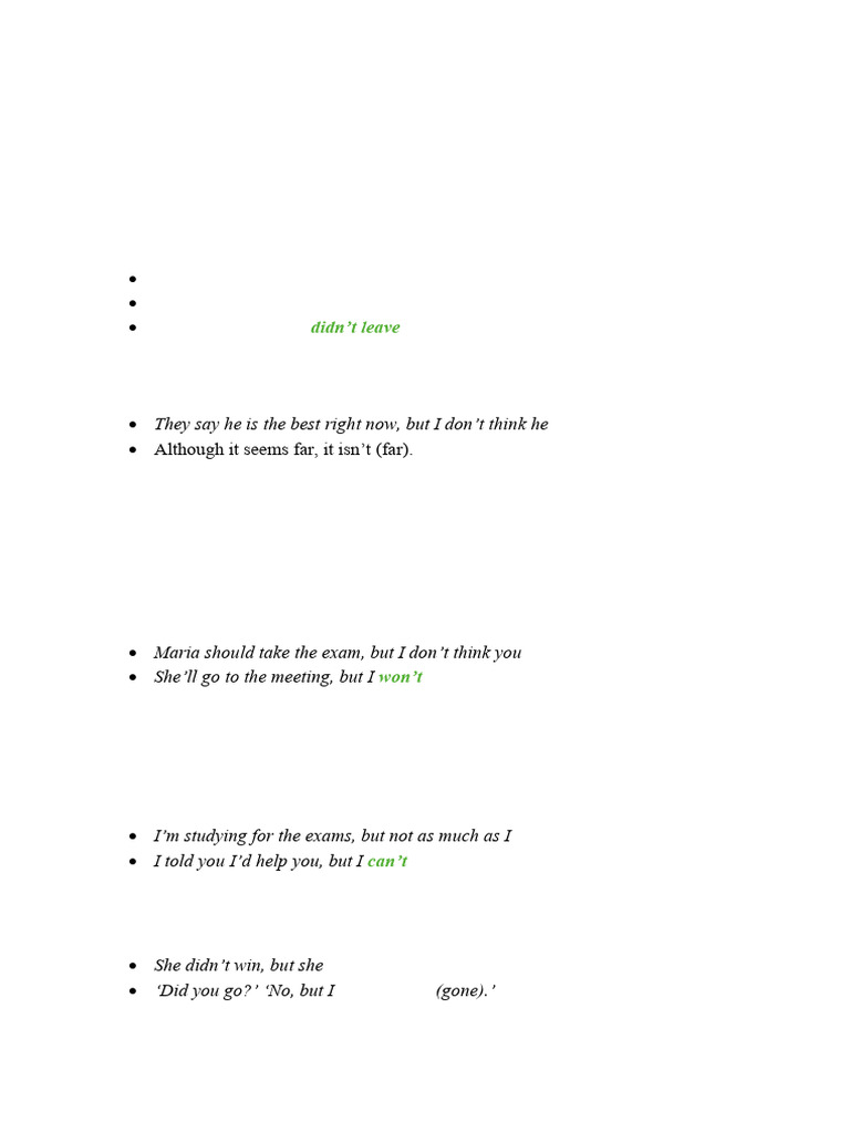 Ellipsis and Substitution | PDF | Verb | Language Families