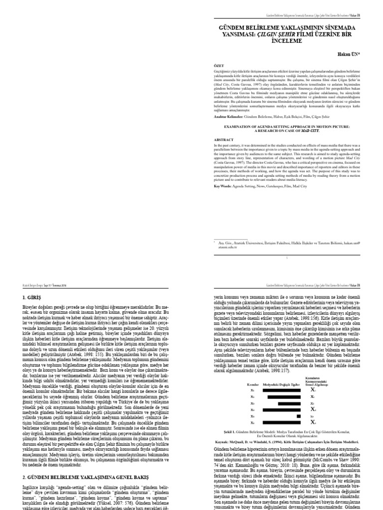 g Ndem Bel Rleme Yakla Iminin s Nemada Yansimasi Ilgin Eh r f Lm Zer Ne b r Nceleme[ | PDF