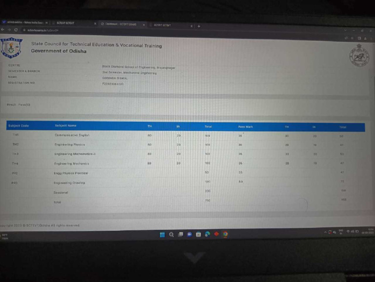 Semester Marksheet | PDF