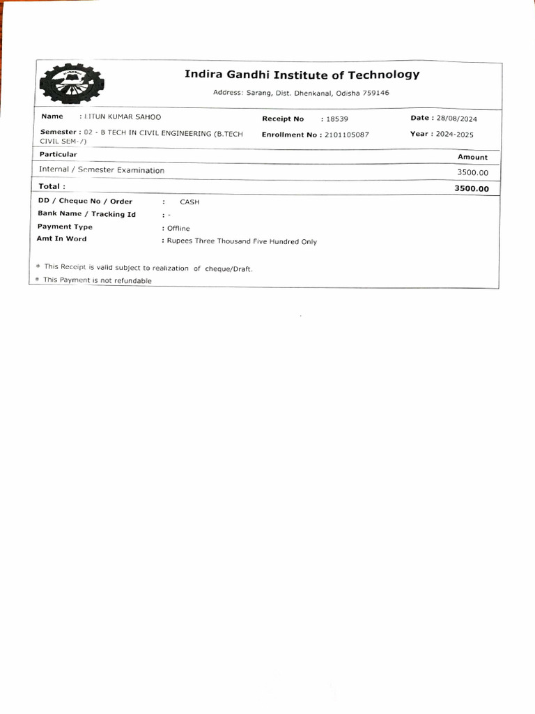 Exam Fees | PDF