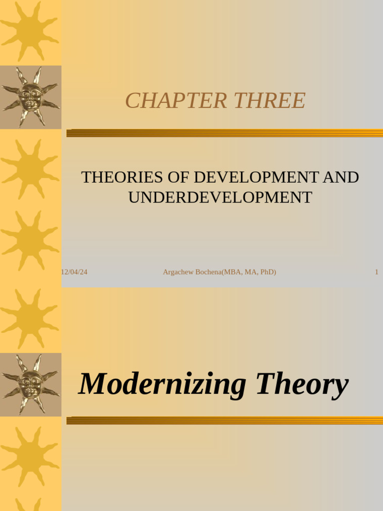 Chapter 3 Modernization Theory (Autosaved) (Autosaved) | PDF | Modernization Theory | Economies