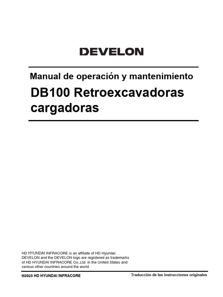 OM_DB100_es.pdf.pdf | PDF | Motores | Primeros auxilios