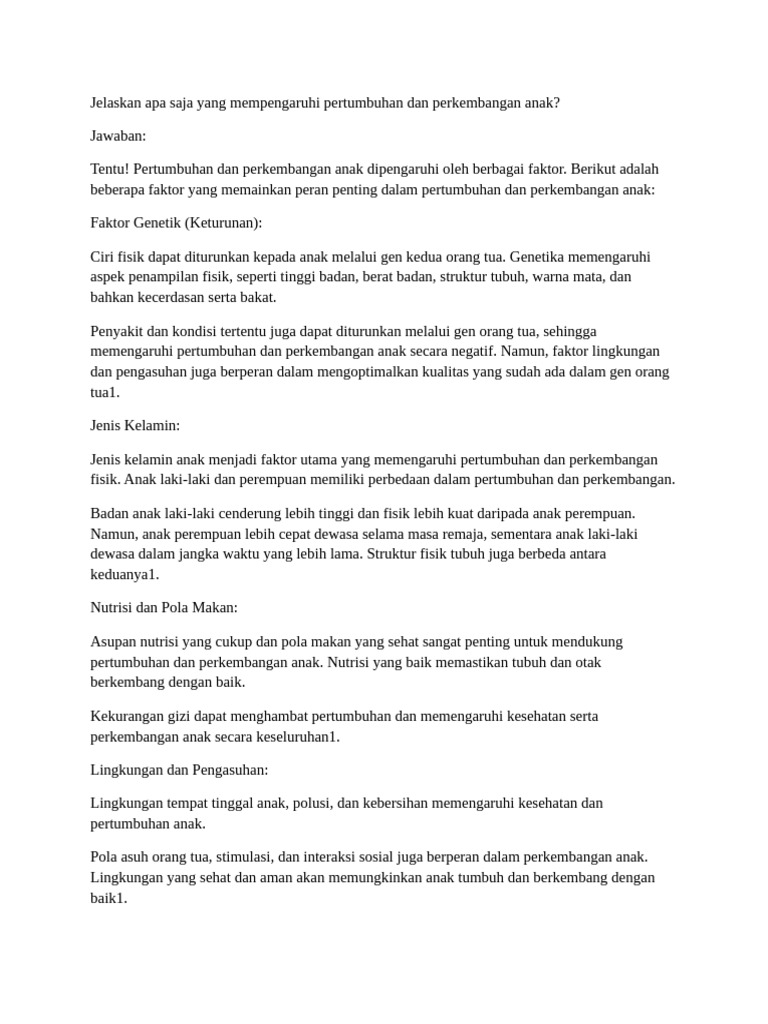 Tugas Tuton 3 Perkembangan Peserta Didik | PDF