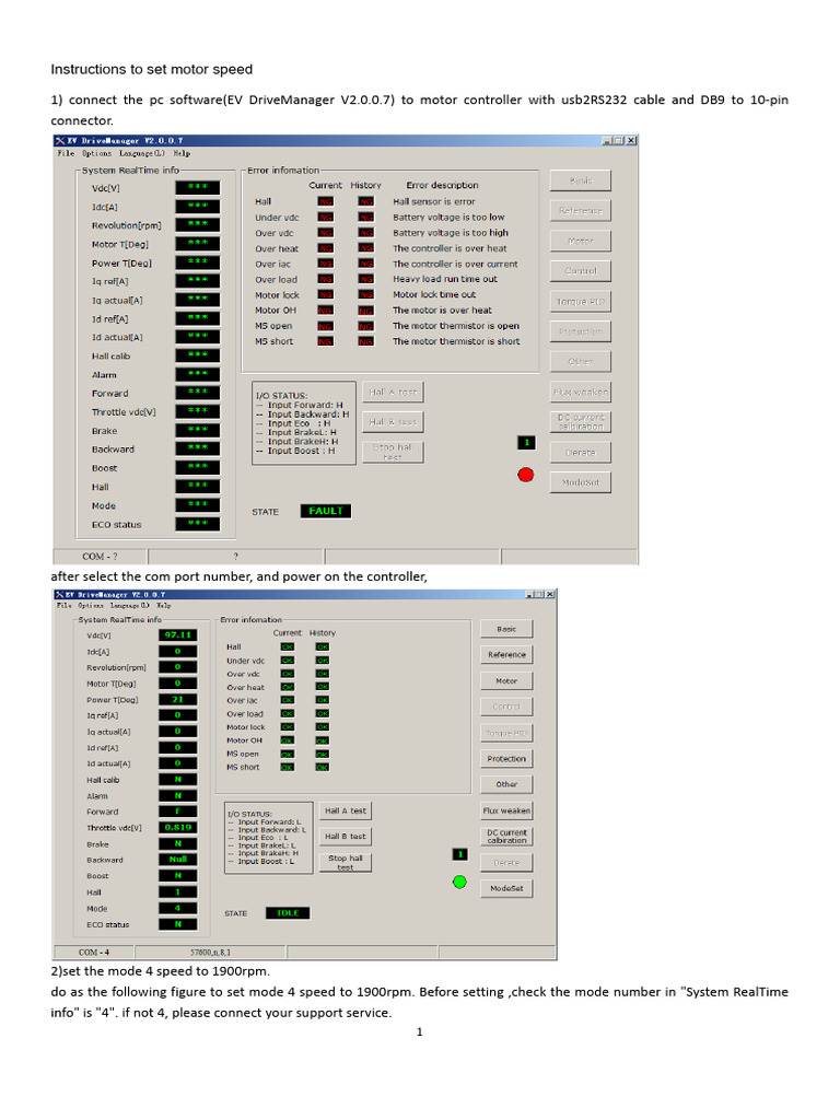 Instructions To Tune Motor Controller For QS WP Motor | PDF