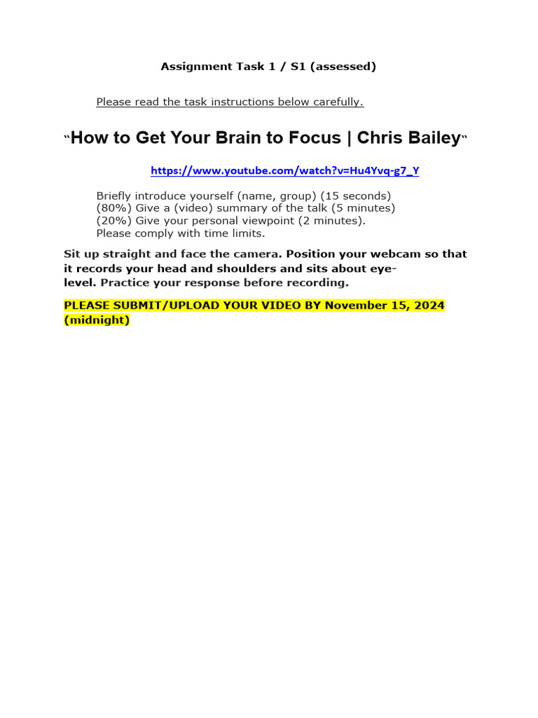 S1 Assignment 1 | PDF