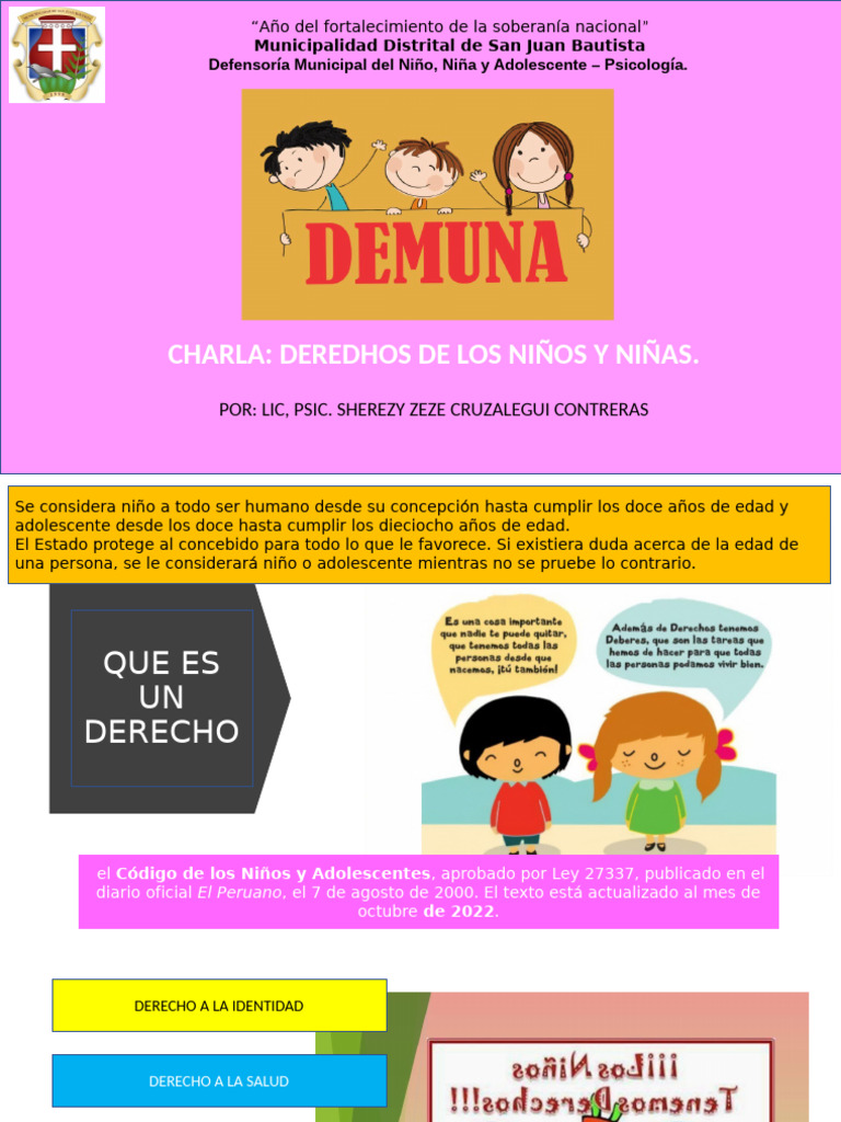 DERECHOS DE LOS NNA | PDF
