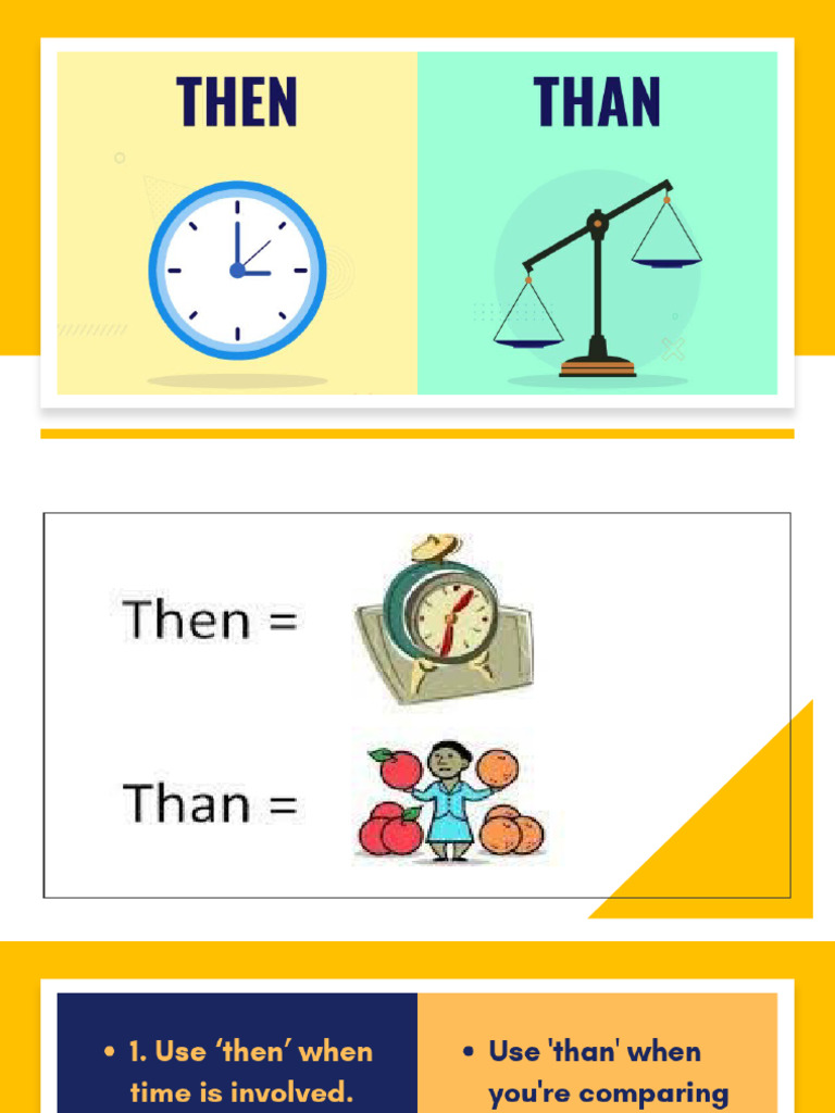 Then and Than | PDF