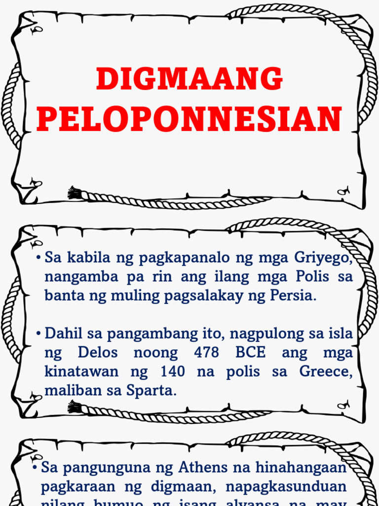 Q2 Lesson-4 Digmaang-Peloponnesian | PDF