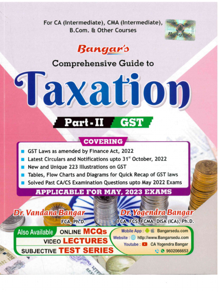 Taxation Part-2 GST | PDF