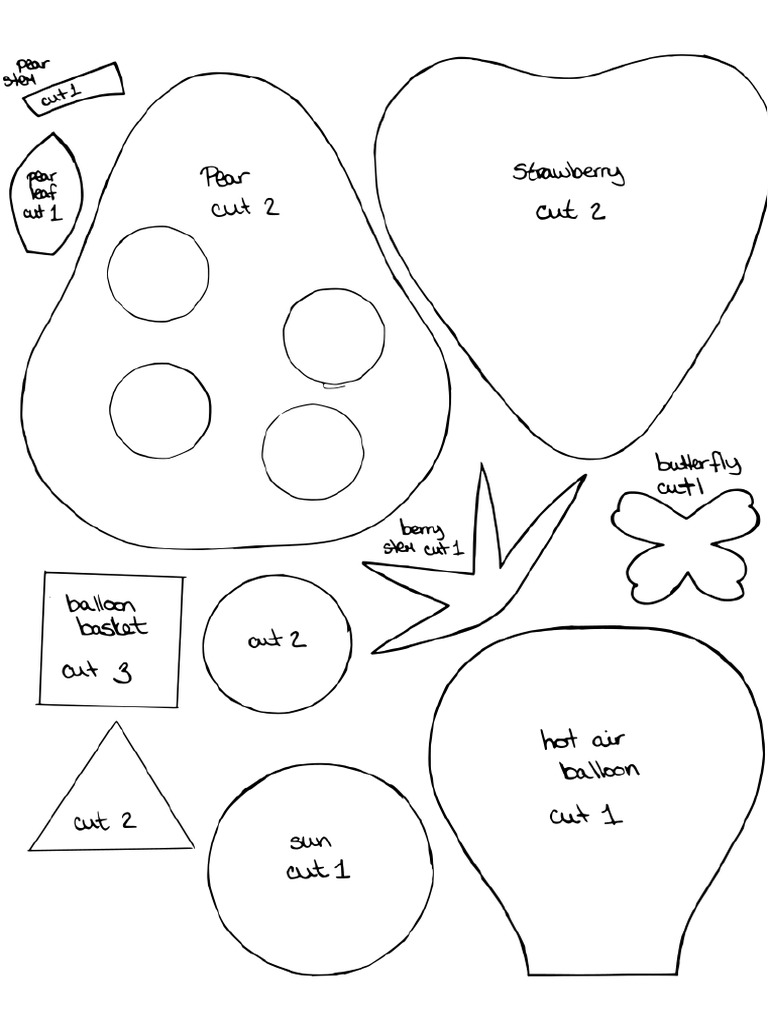 Quiet Book Free Printable Pages | PDF