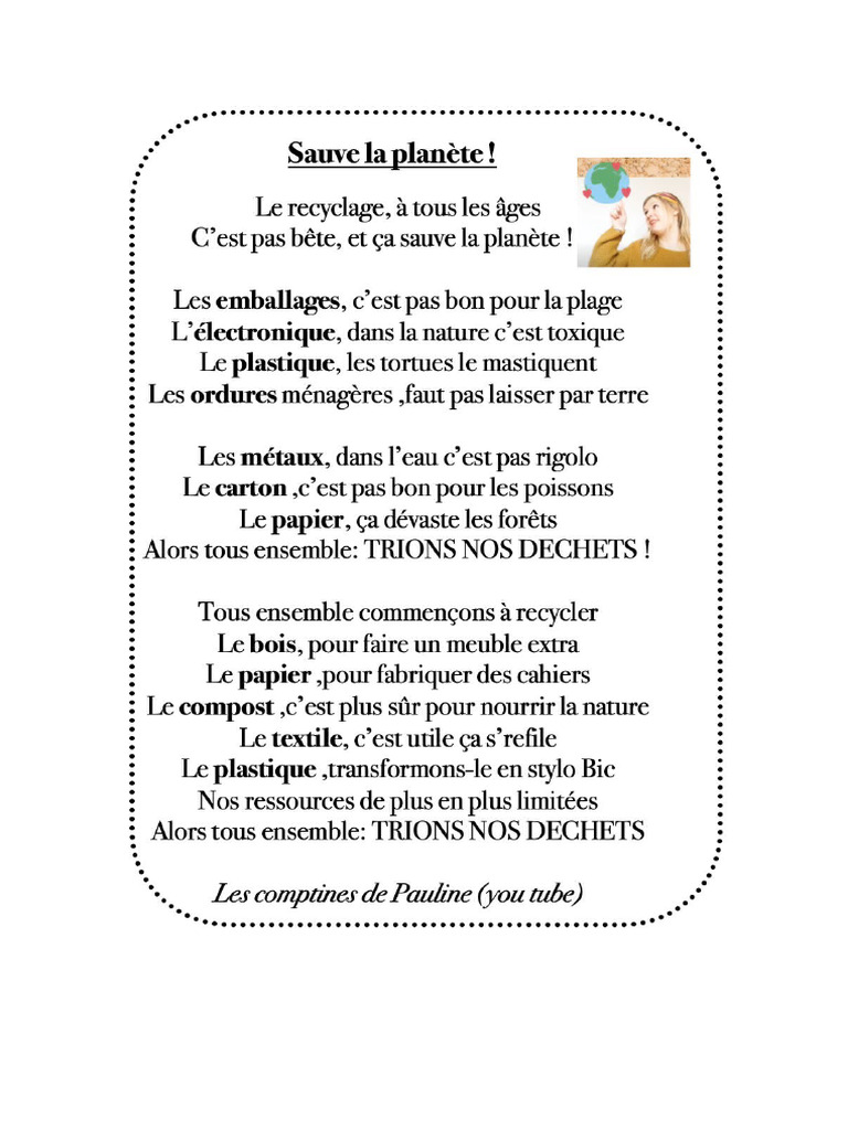 Sauvons La Planete | PDF