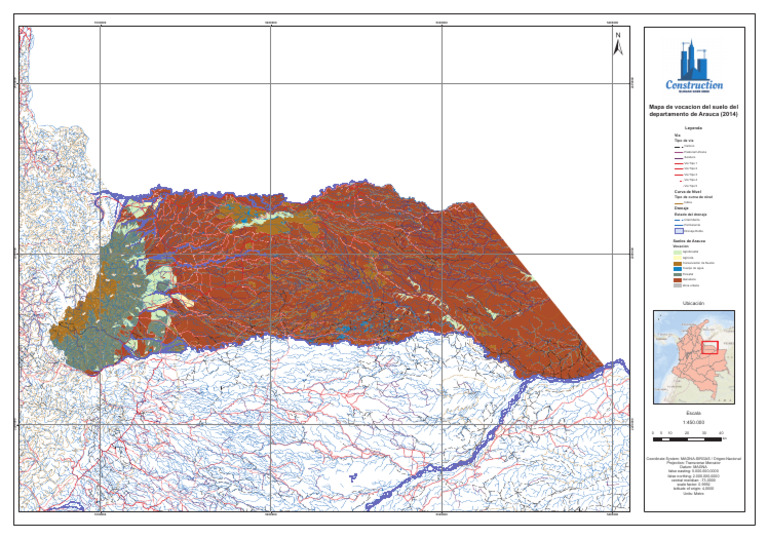 Mapa Arauca Cmyk | PDF | Geodesia | Cartografía