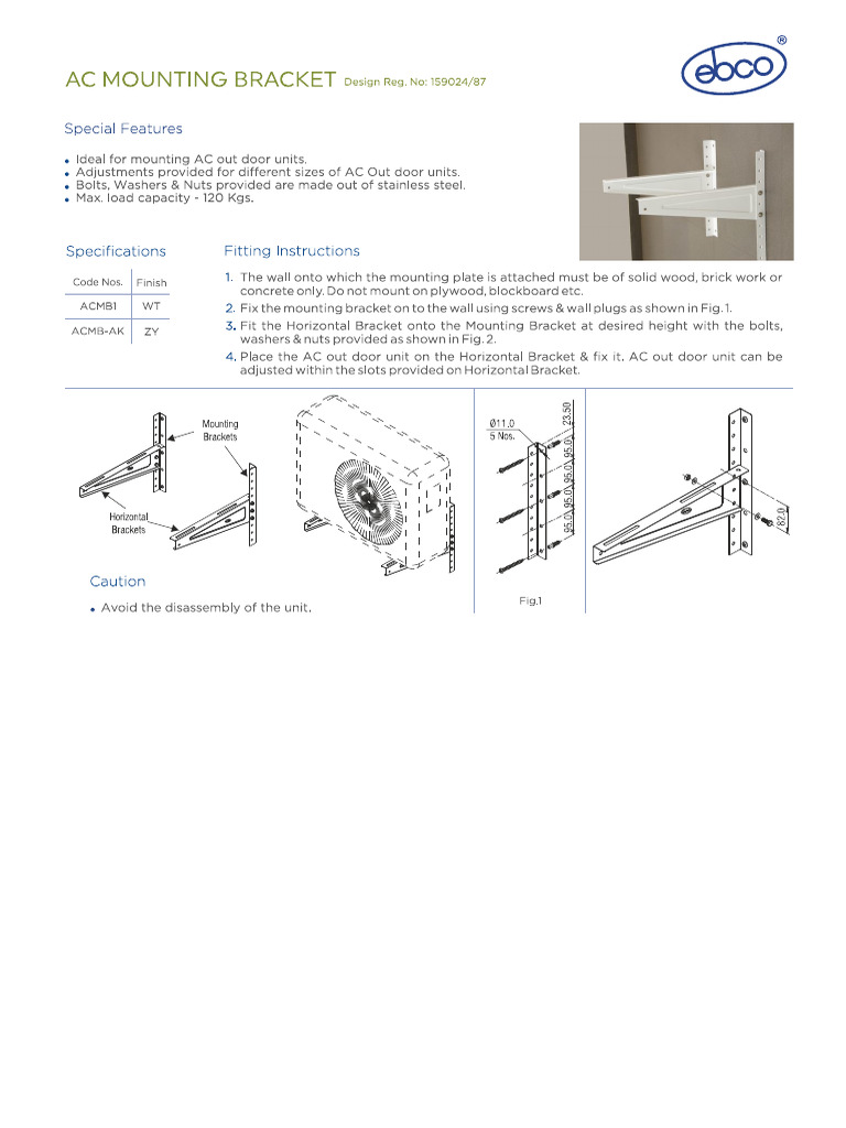 Ac Mounting Bracket | PDF