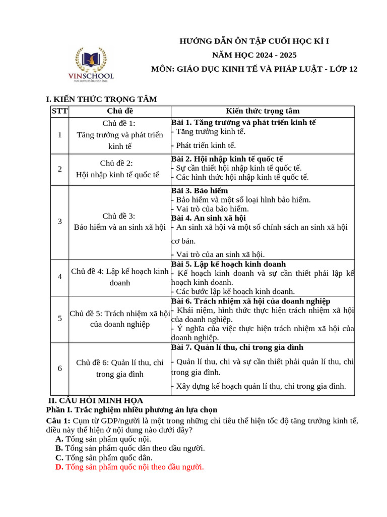 HDOT MÔN KTPL KHỐI 12.CK1 (Repaired) | PDF