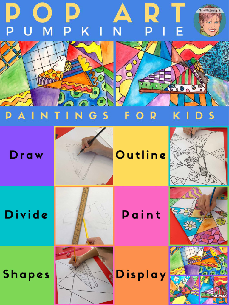 Kids' Pop Art Pumpkin Pie Painting Guide | PDF | Paintings | Copyright