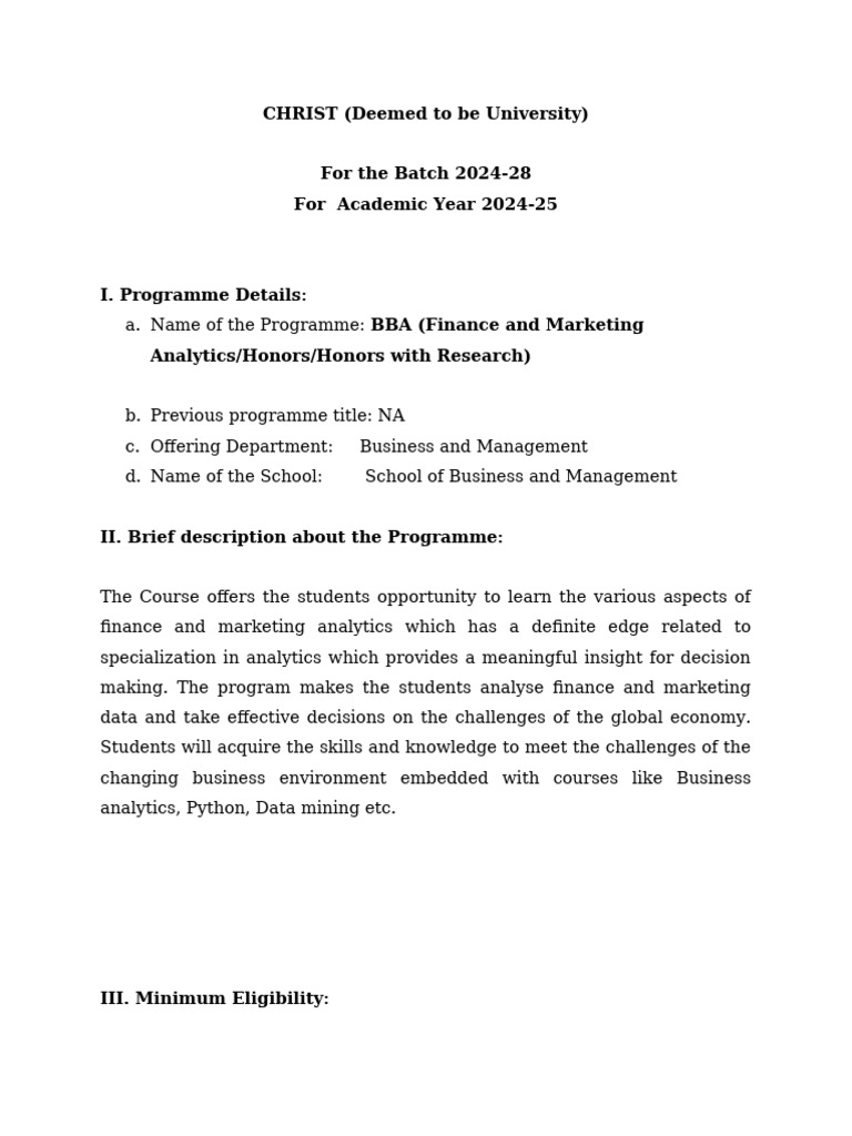 Final FMA Course structure and Syllabus 2024 _20240713094659 | PDF ...