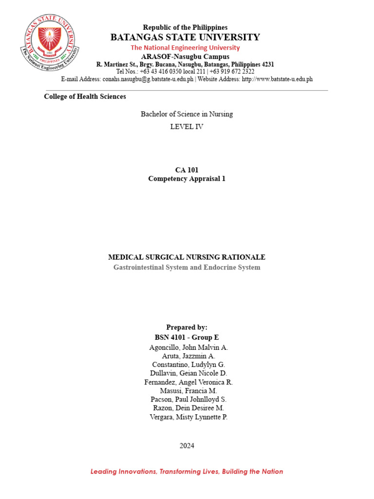 GROUP E - Medical Surgical Nursing Activity | PDF | Hyperthyroidism ...