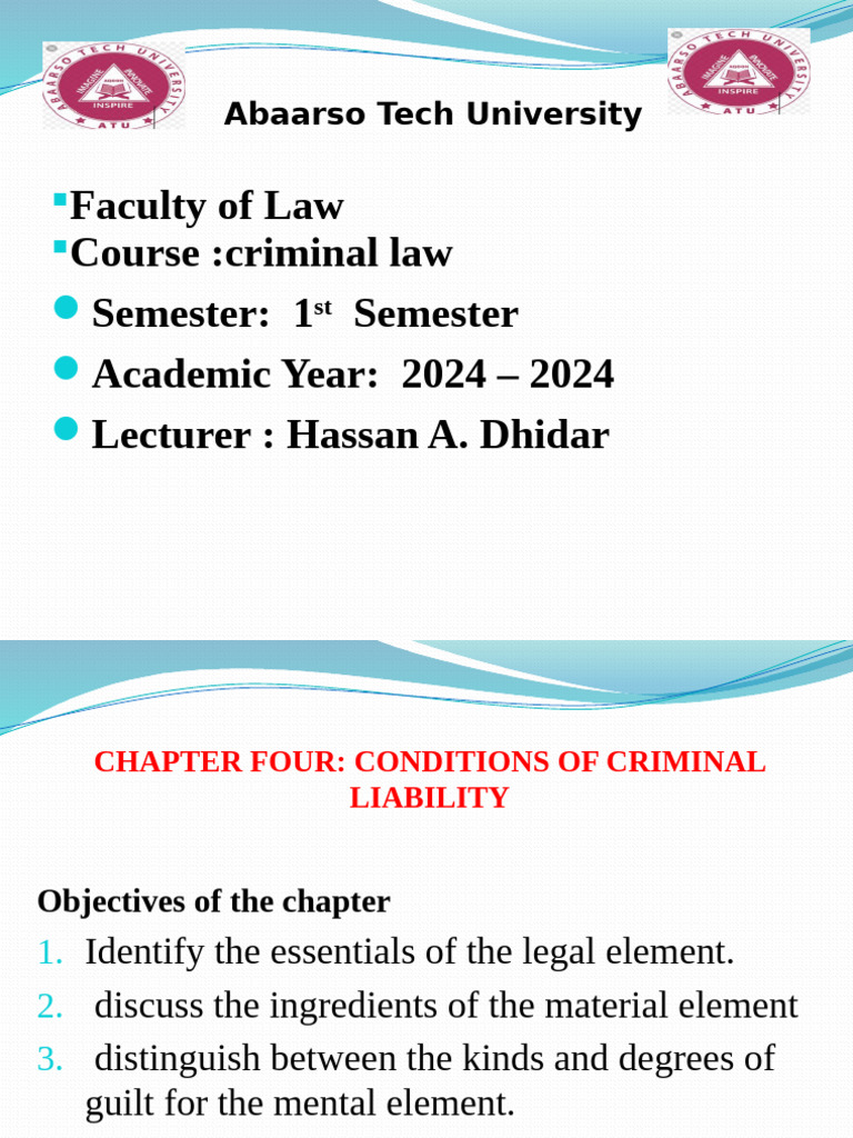 Chapter 3,4,5 of Criminal Law Course | PDF | Mens Rea | Crimes