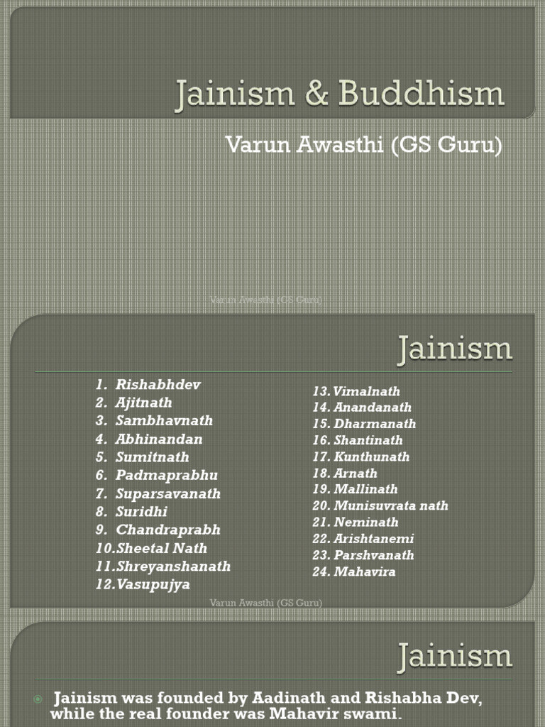 156 Gs by Varun Sir PDF of Classes History Jainism Baudh | PDF