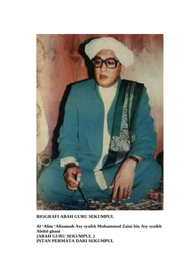 Biografi Abah Guru Sekumpul | PDF