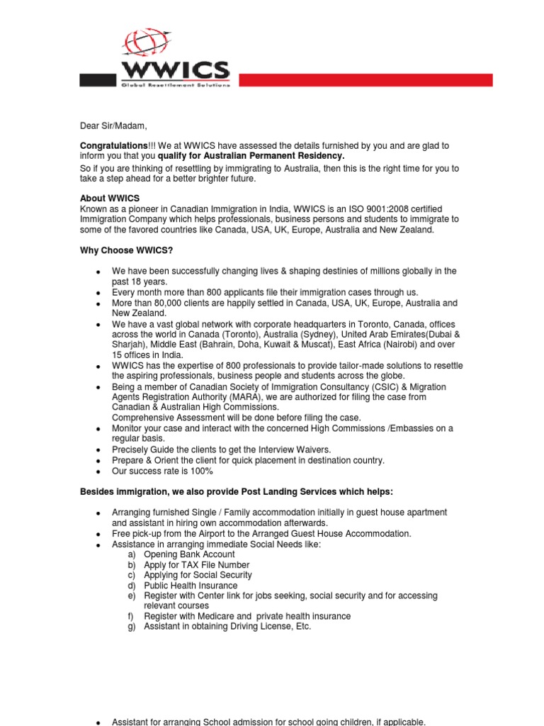 Australia Immigration Process | PDF | Travel Visa | Australia