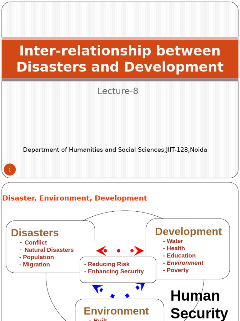 Lecture-8 Inter-Relationship Between Disasters and Development | PDF ...