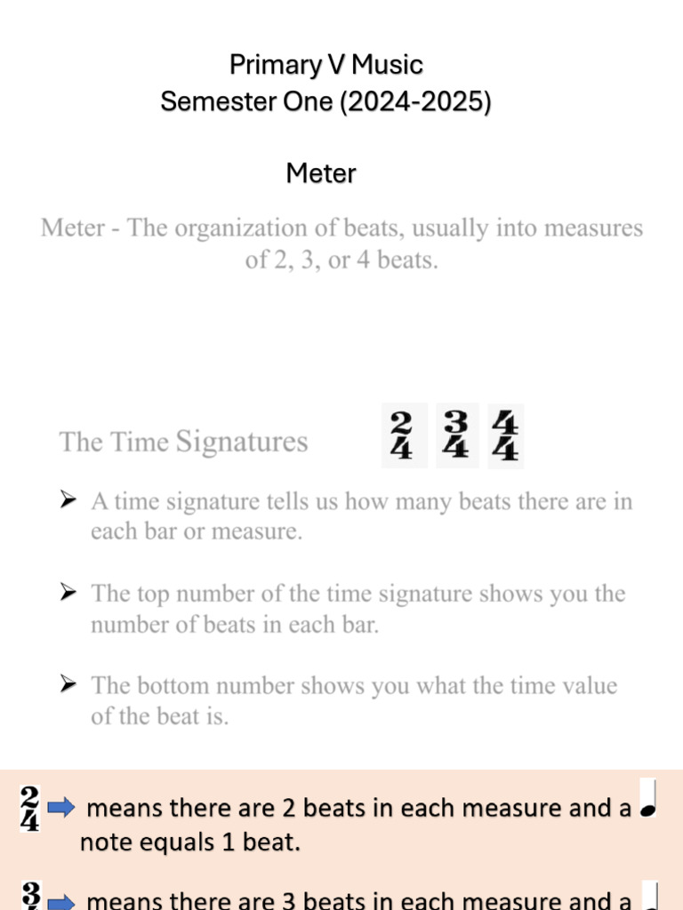 P5 Music Semester One Lessons File (2024-2025) 1 | PDF